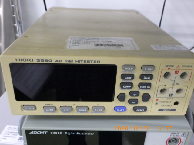 中古機 日置電機 Hioki製mΩハイテスター、型式3560の詳細情報